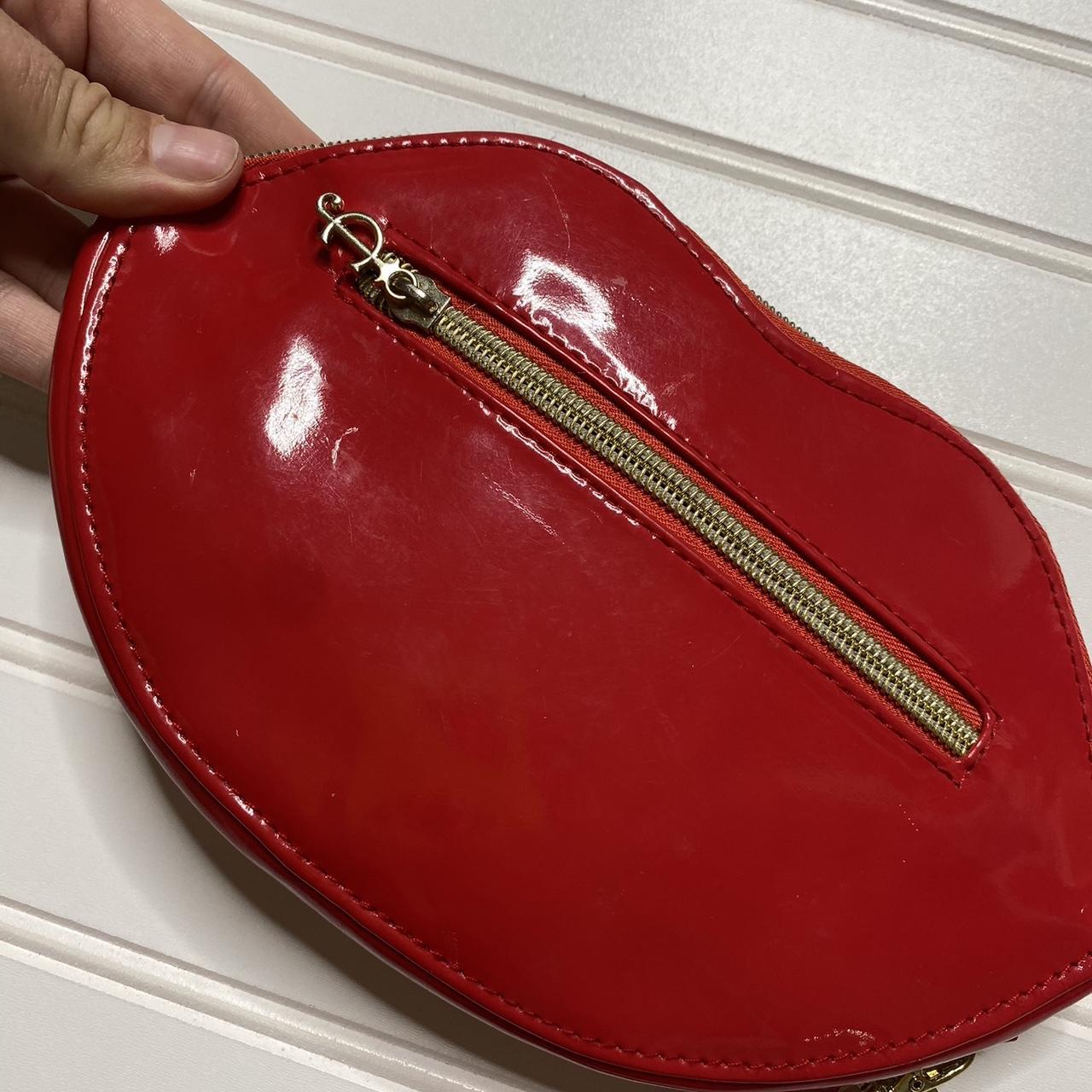 Juicy Couture Lip Bag w/ POWER BANK Super cute! Red... - Depop