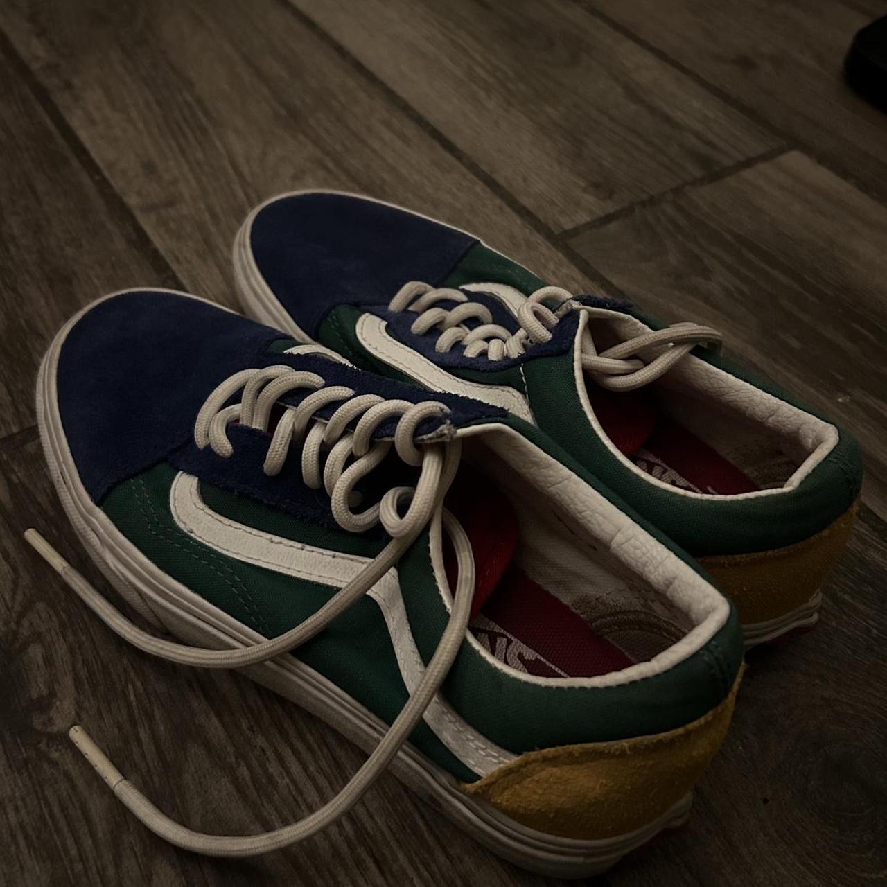 color block vans #vans #colorblock #skate - Depop