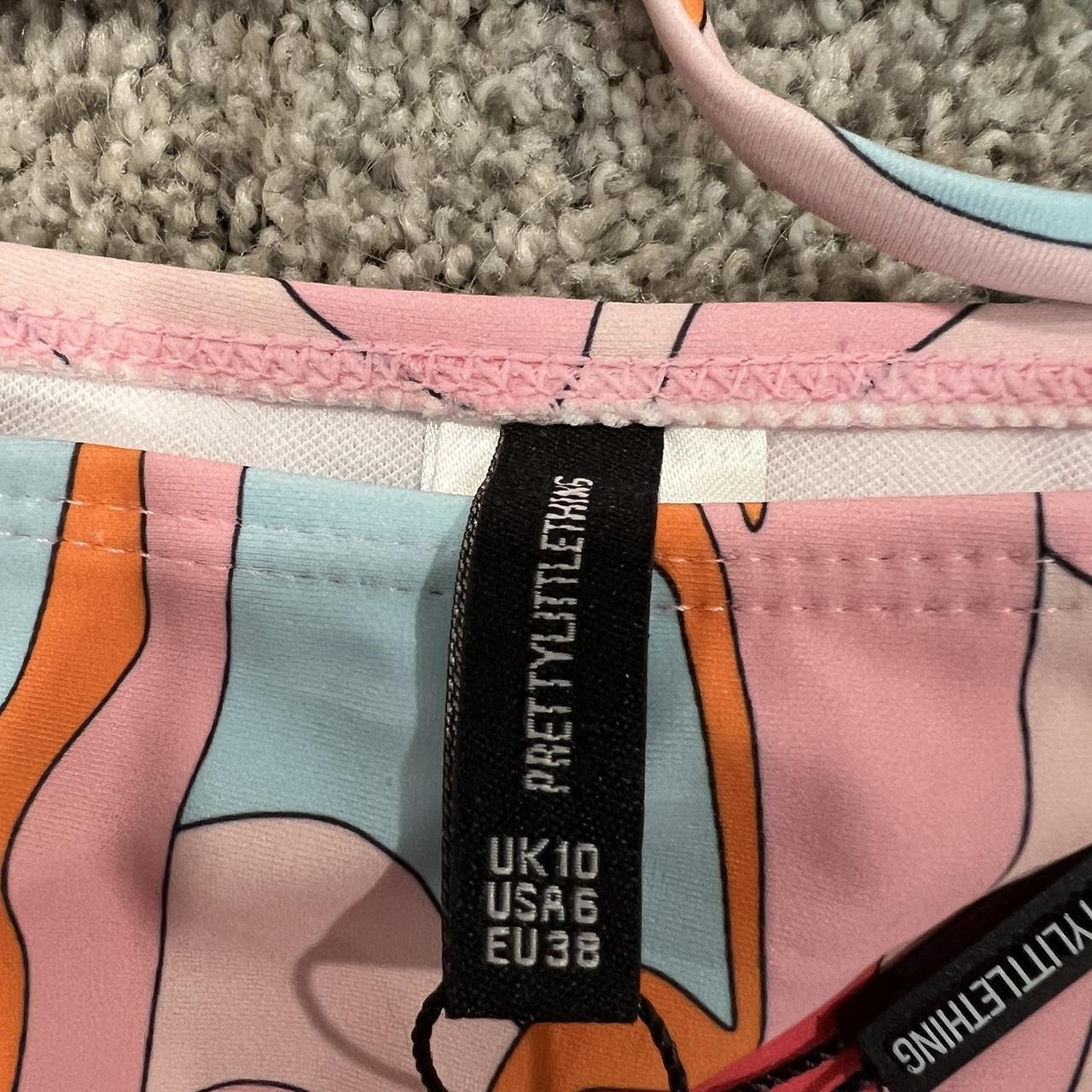 PLT colorful triangle bikini set Never worn Top size... - Depop