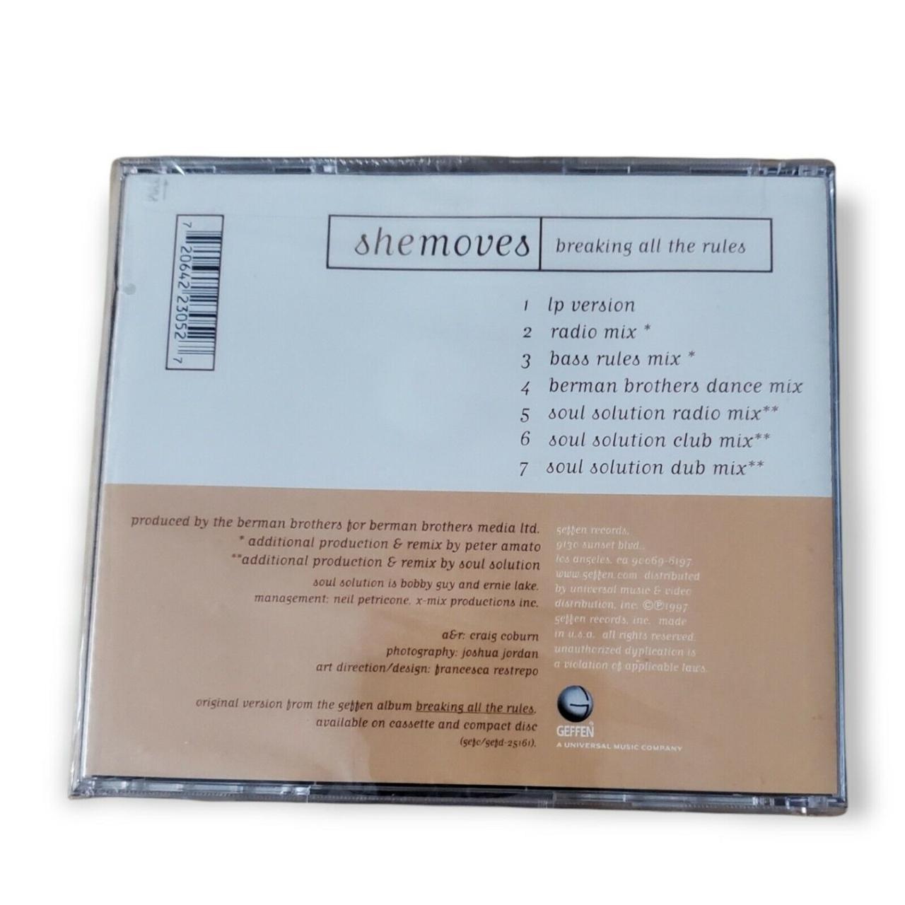 She Moves - Breaking All The Rules [1997 CD Maxi... - Depop