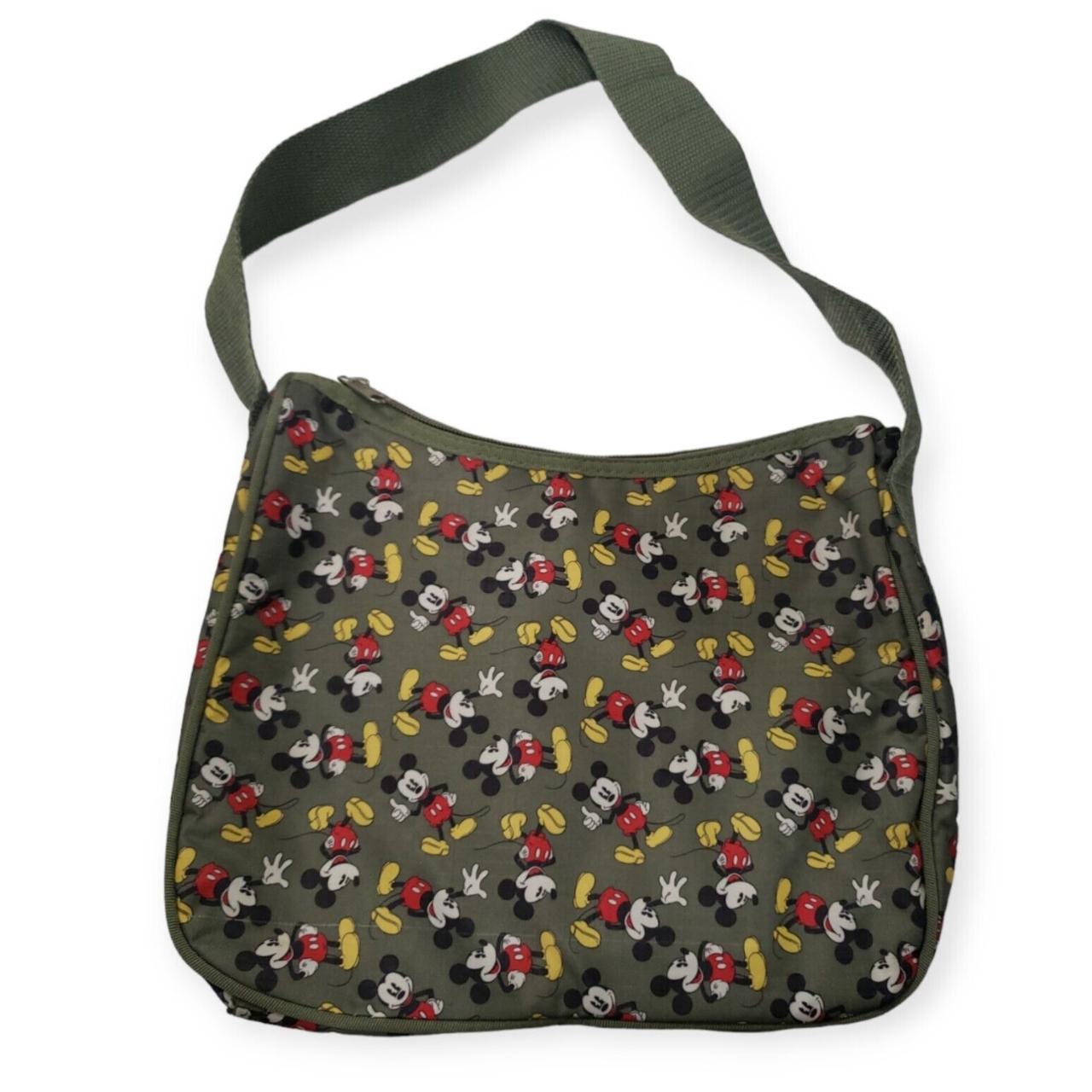 Disney Mickey Mouse Shoulder Bag Purse Olive Green... - Depop