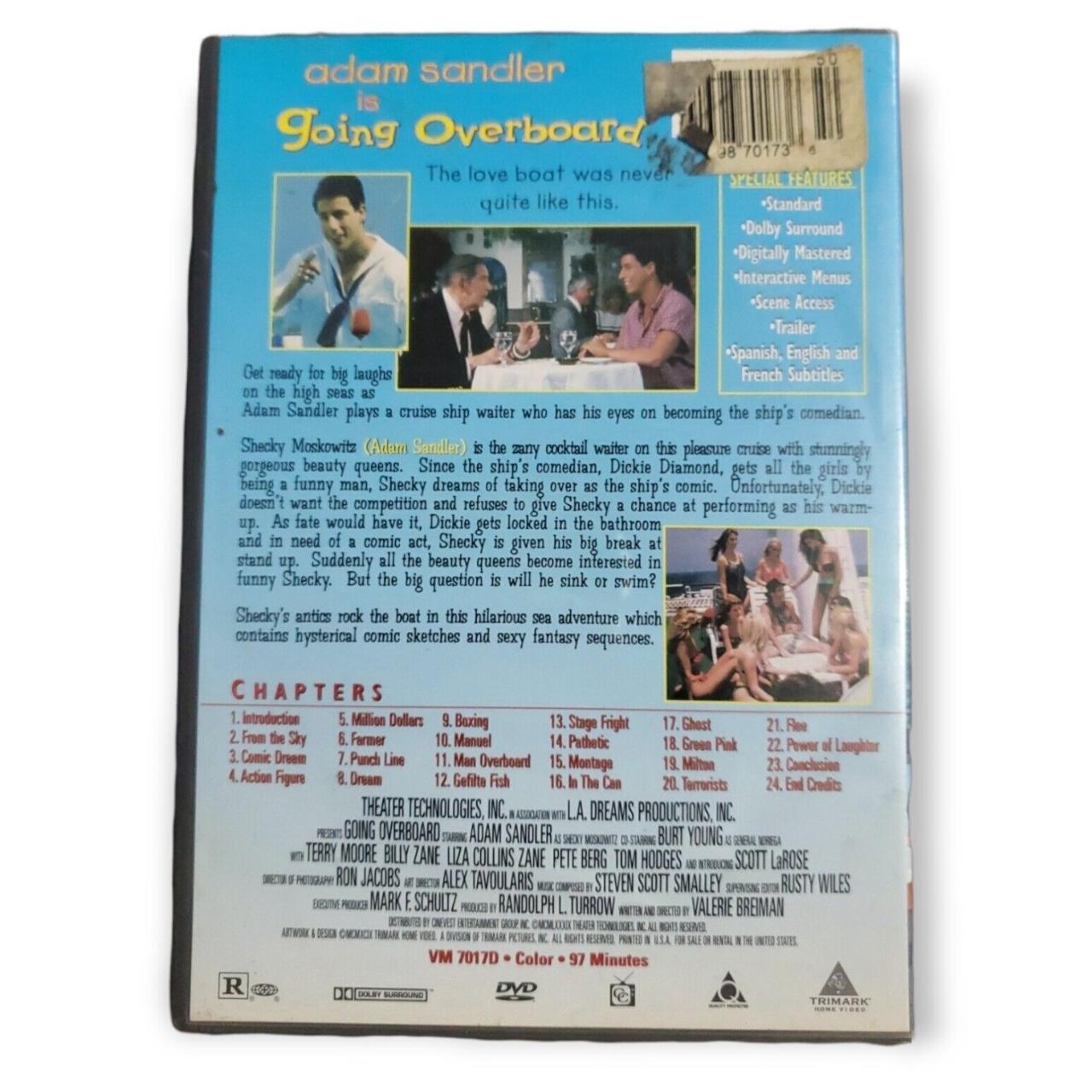 Going Overboard - DVD - Adam Sandler. Title: Going... - Depop