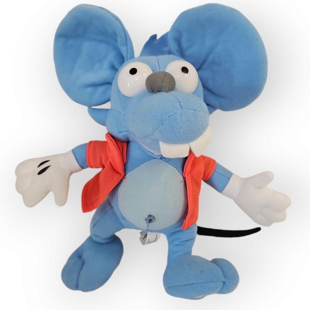 Toy Factory The Simpsons Plush Itchy Mouse Blue Rat... | Depop