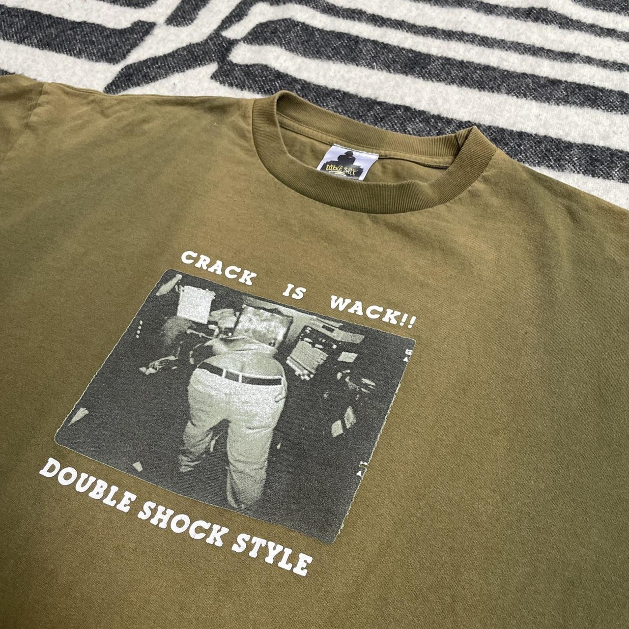 Vintage 90s Double Shock Crack Is Wack Skate Grunge... - Depop