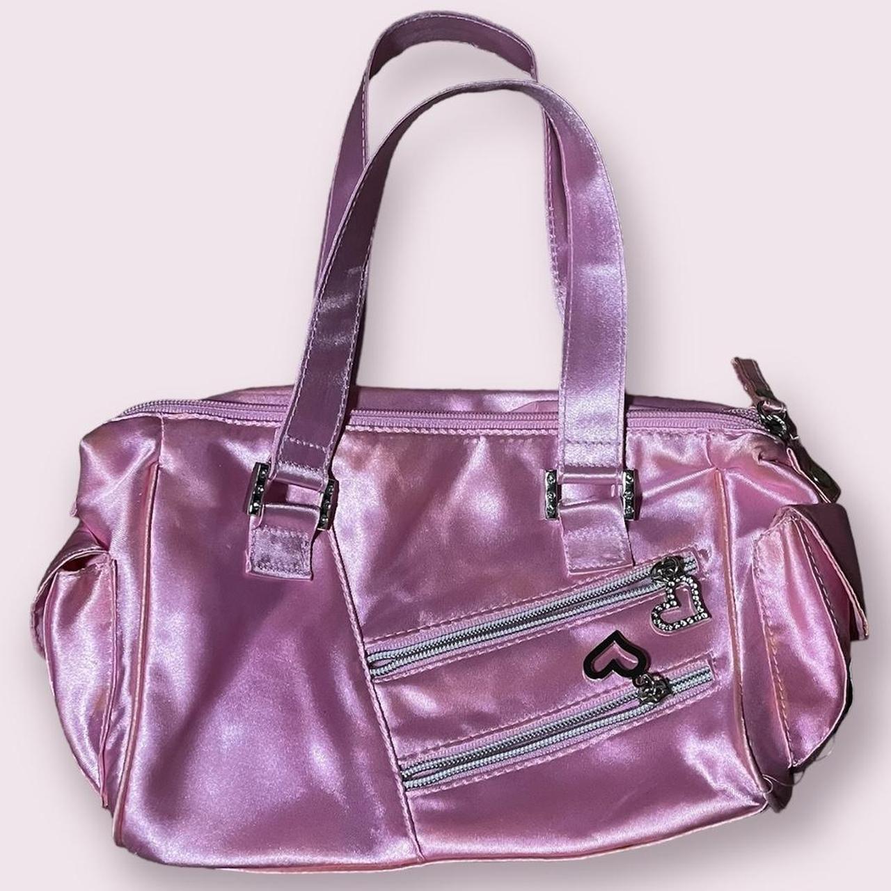pink mini y2k purse super cute mini pink bag with... - Depop