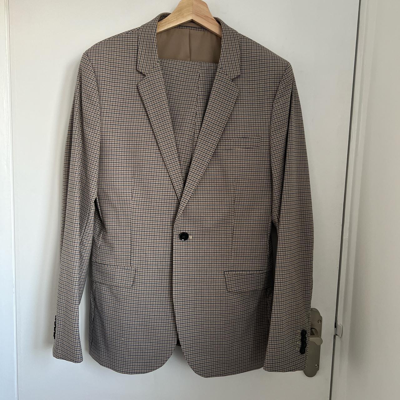Topman 2 piece Suit 2 piece chequered suit in a... - Depop