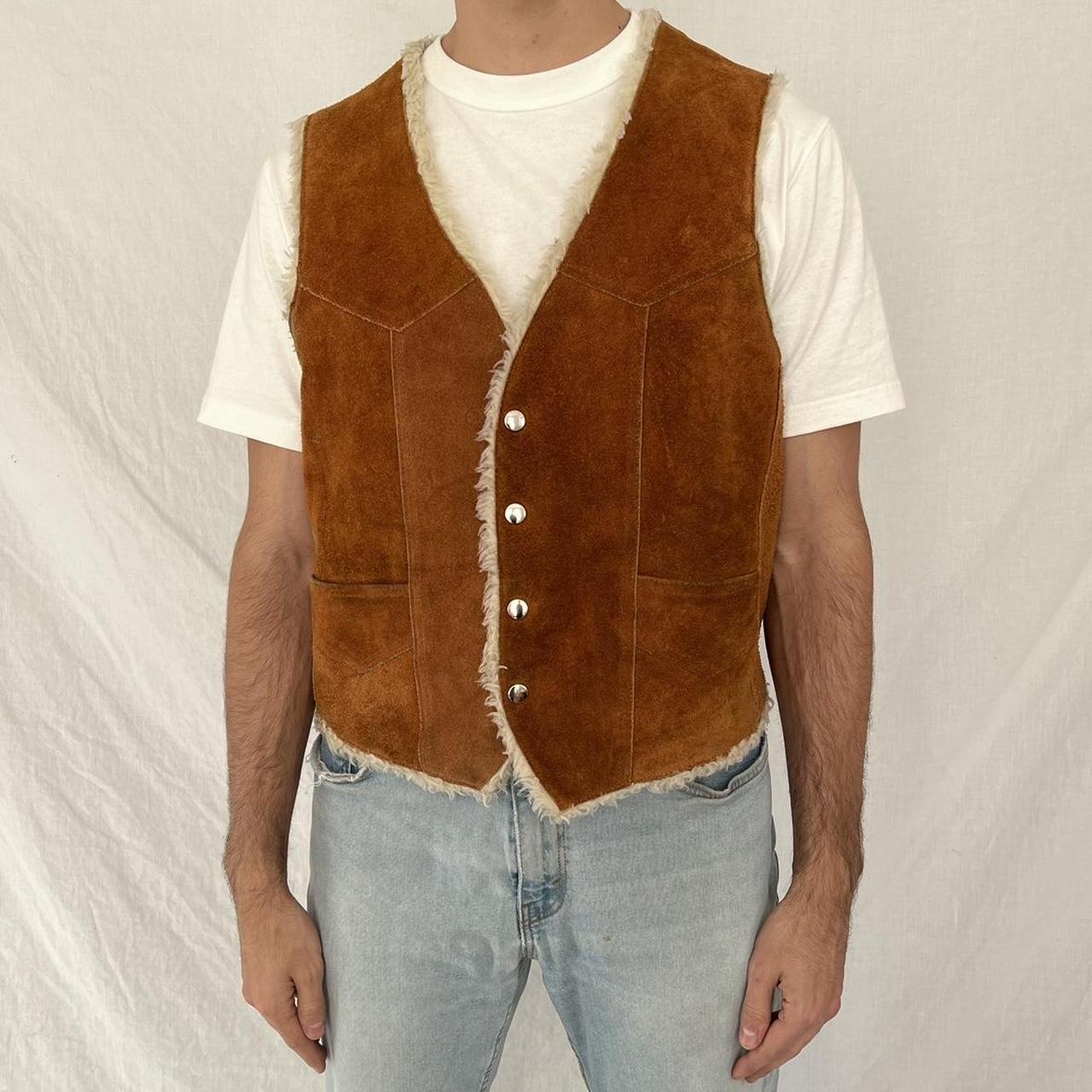 Men's Tan Vest | Depop