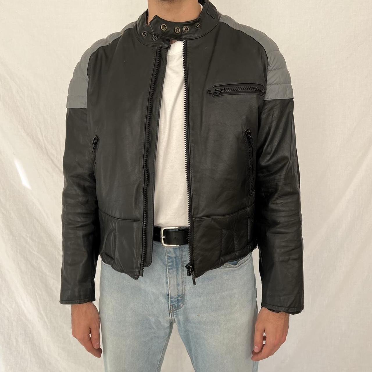 Sears Men's Black and Grey Jacket | Depop