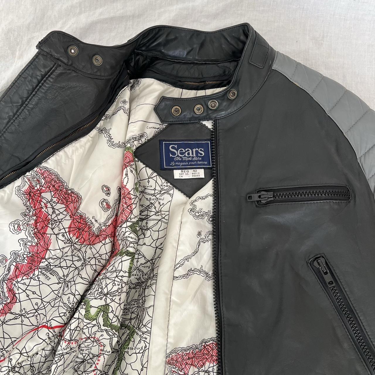 Sears Men's Black and Grey Jacket | Depop