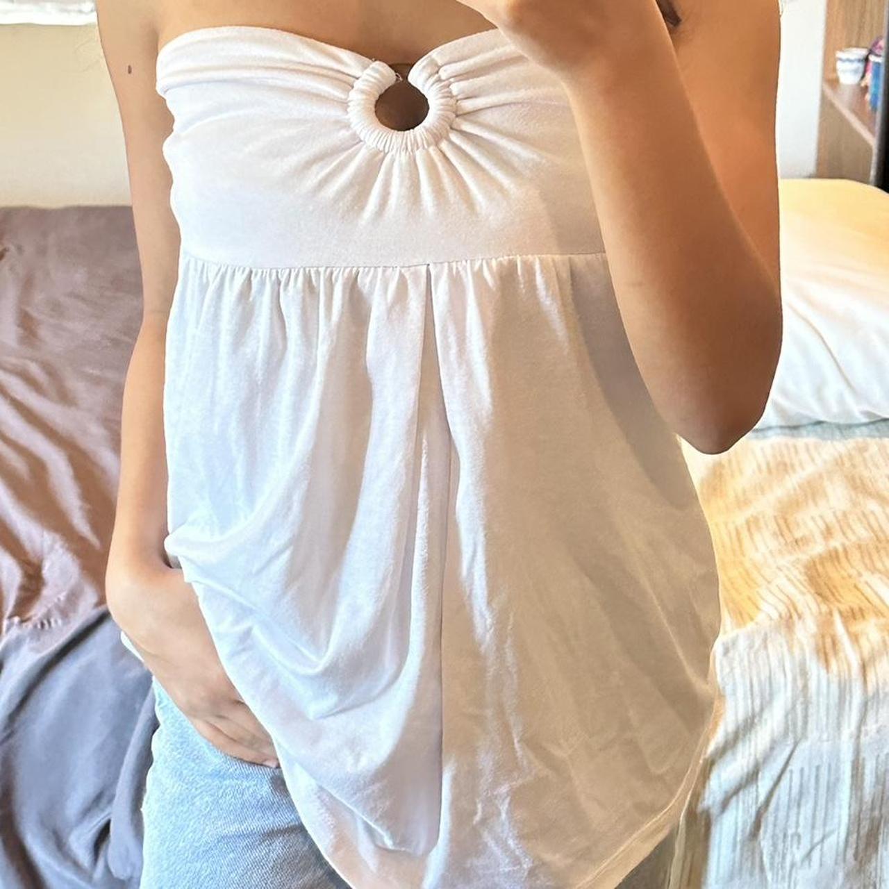 Derek Heart Women's White Shirt | Depop