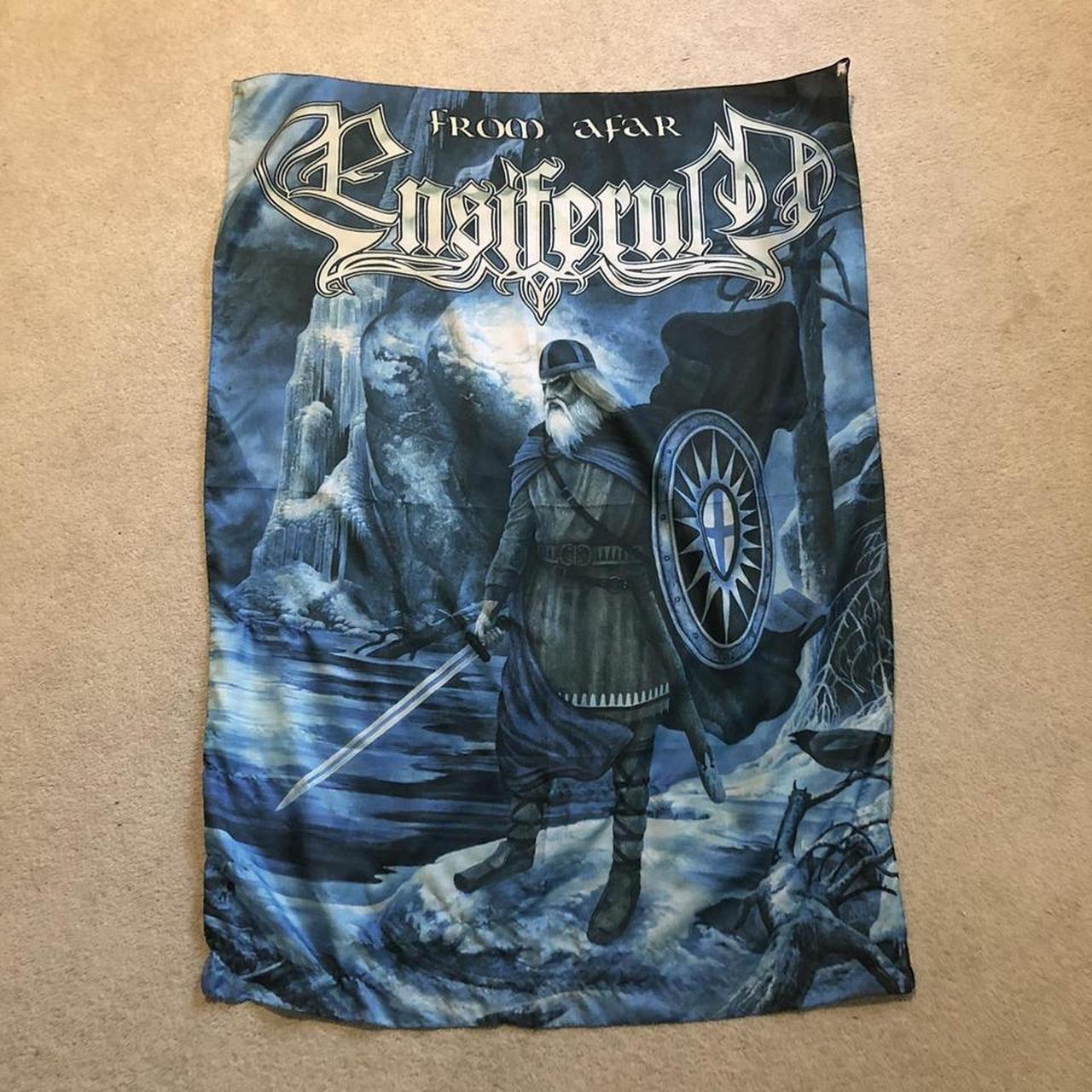 Ensiferum from afar textile flag. 2.5 x 3.5 feet.... - Depop