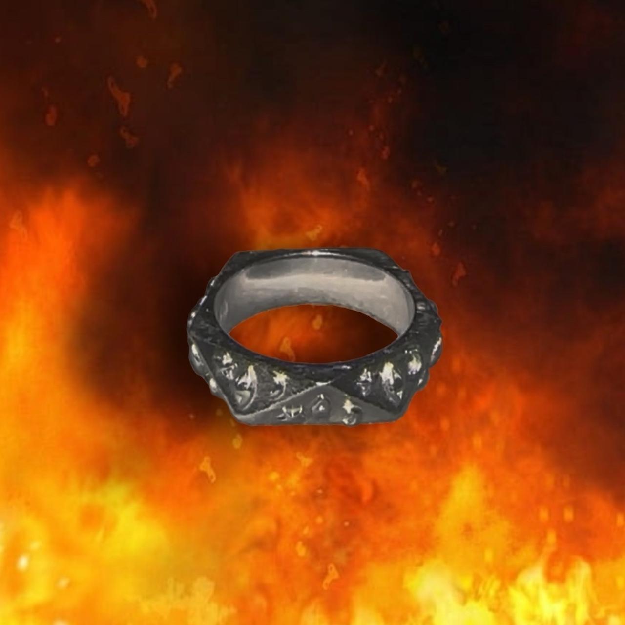 HARD JEWELRY Astrology Ring Stainless Steel Size... - Depop