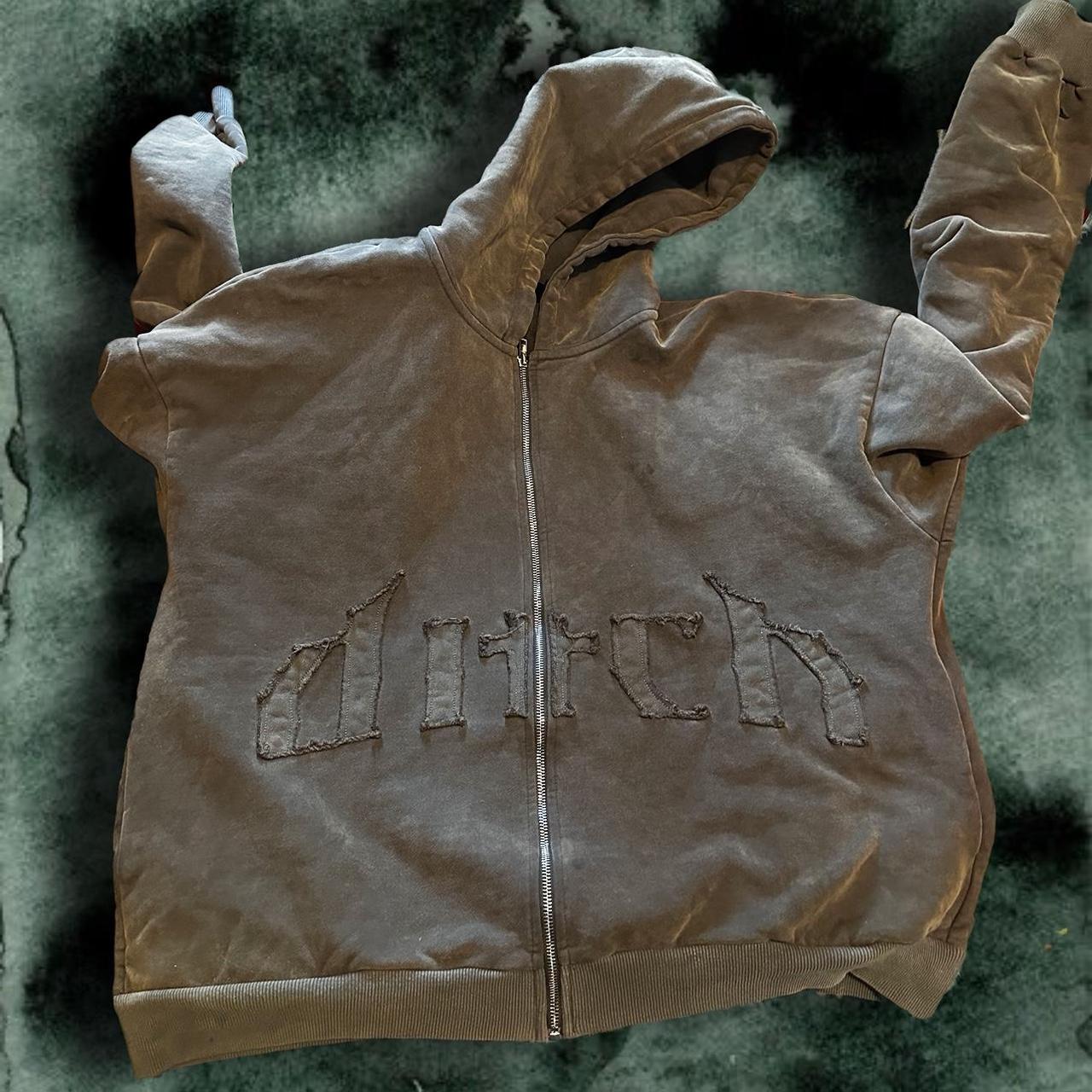 DITCH Arch Logo Zipup Ash color Size XL but pretty... - Depop
