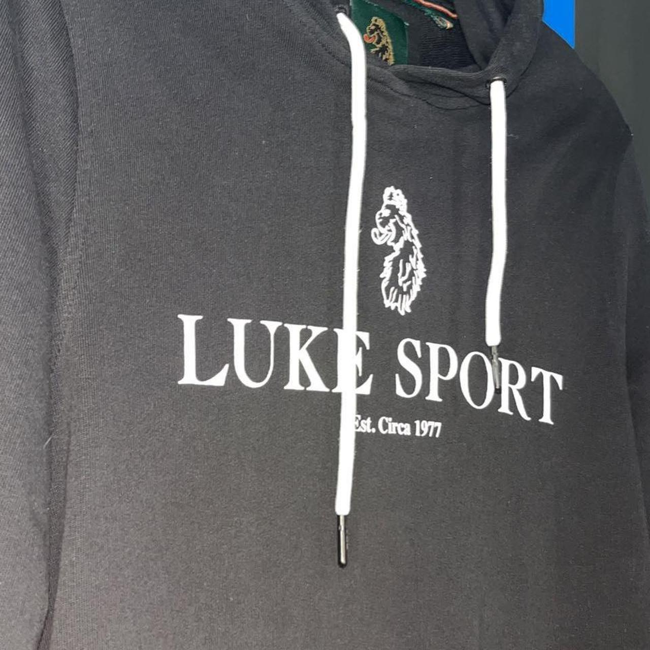 black 1977 luke sport hoodie size S 9/10 condition,... - Depop