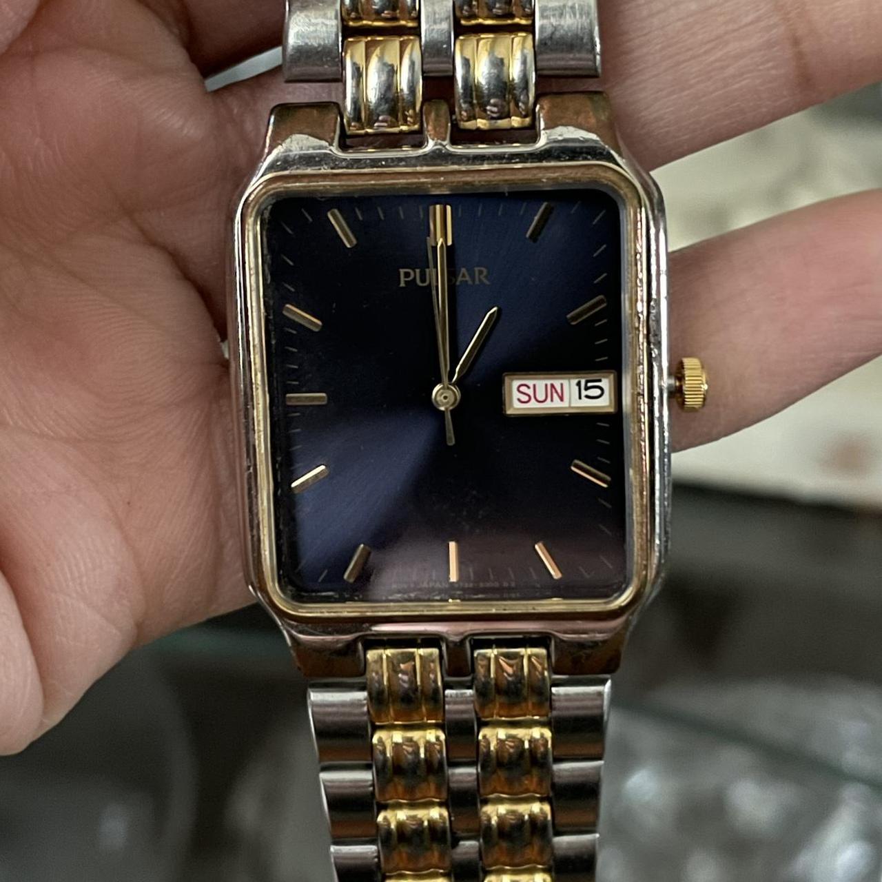 Vintage Men’s Pulsar Day-Date Watch Reference... | Depop
