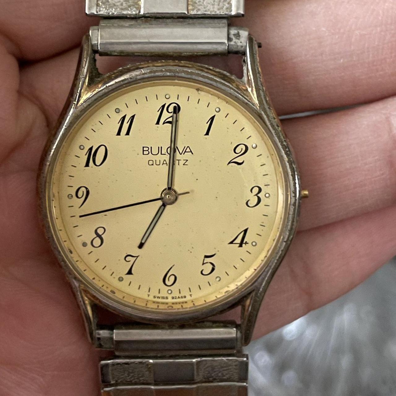 Vintage Men’s Bulova Watch 1960s Silver tone stretch... - Depop