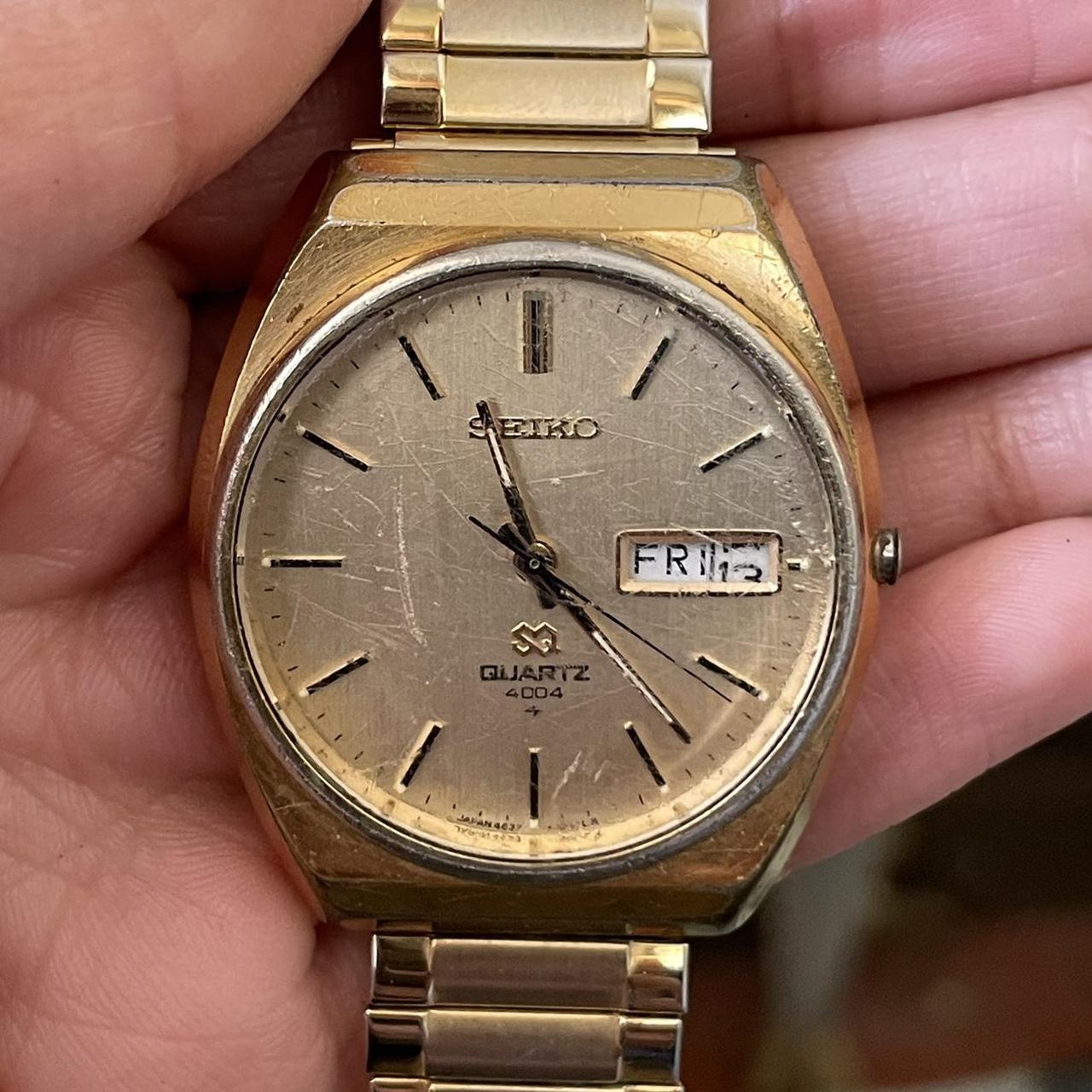 Vintage Men’s Seiko Day-Date Watch Reference... - Depop