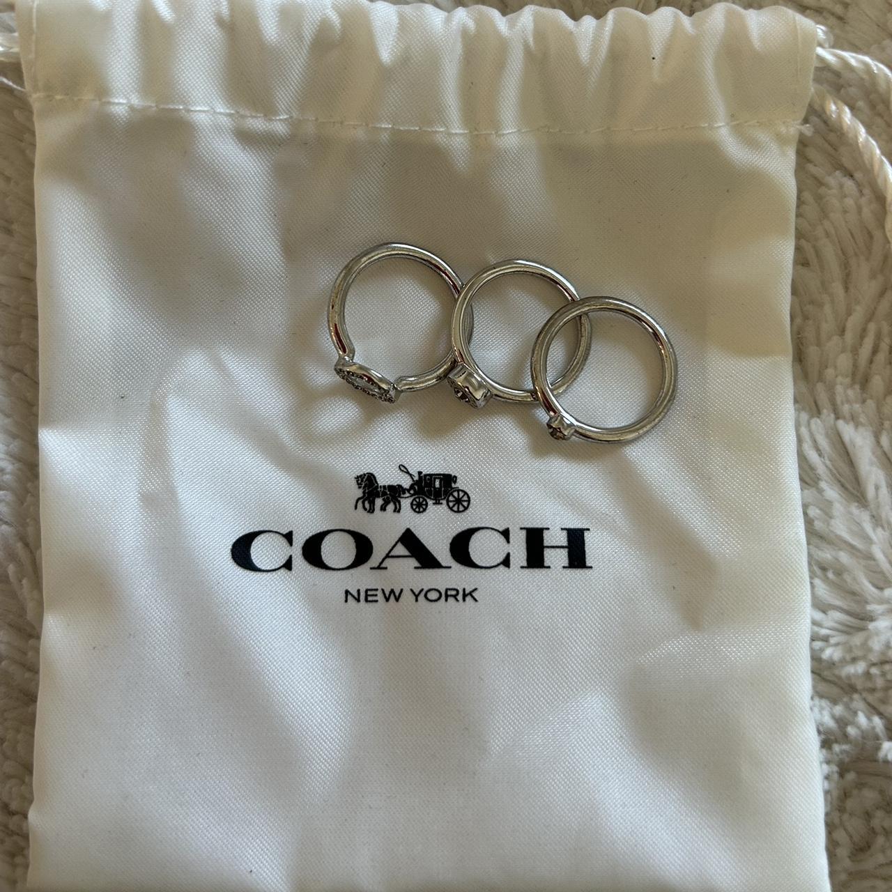 Coach 3 piece ring set - Depop