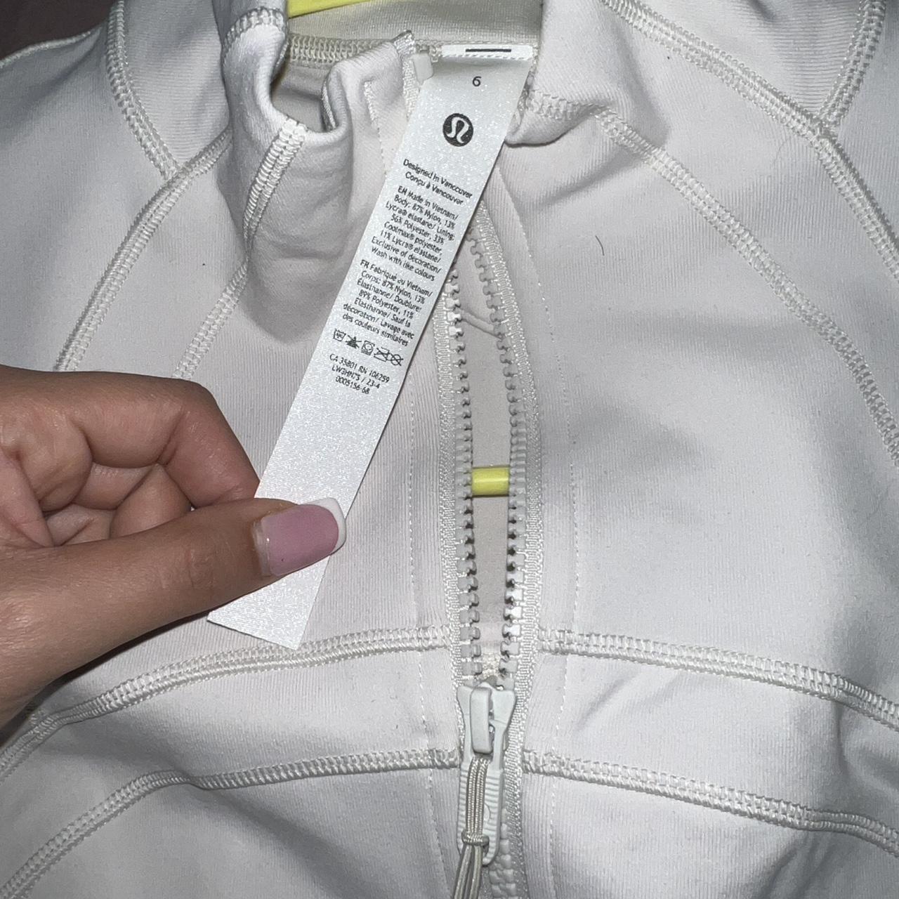White(bone color) Lululemon Define Jacket... | Depop