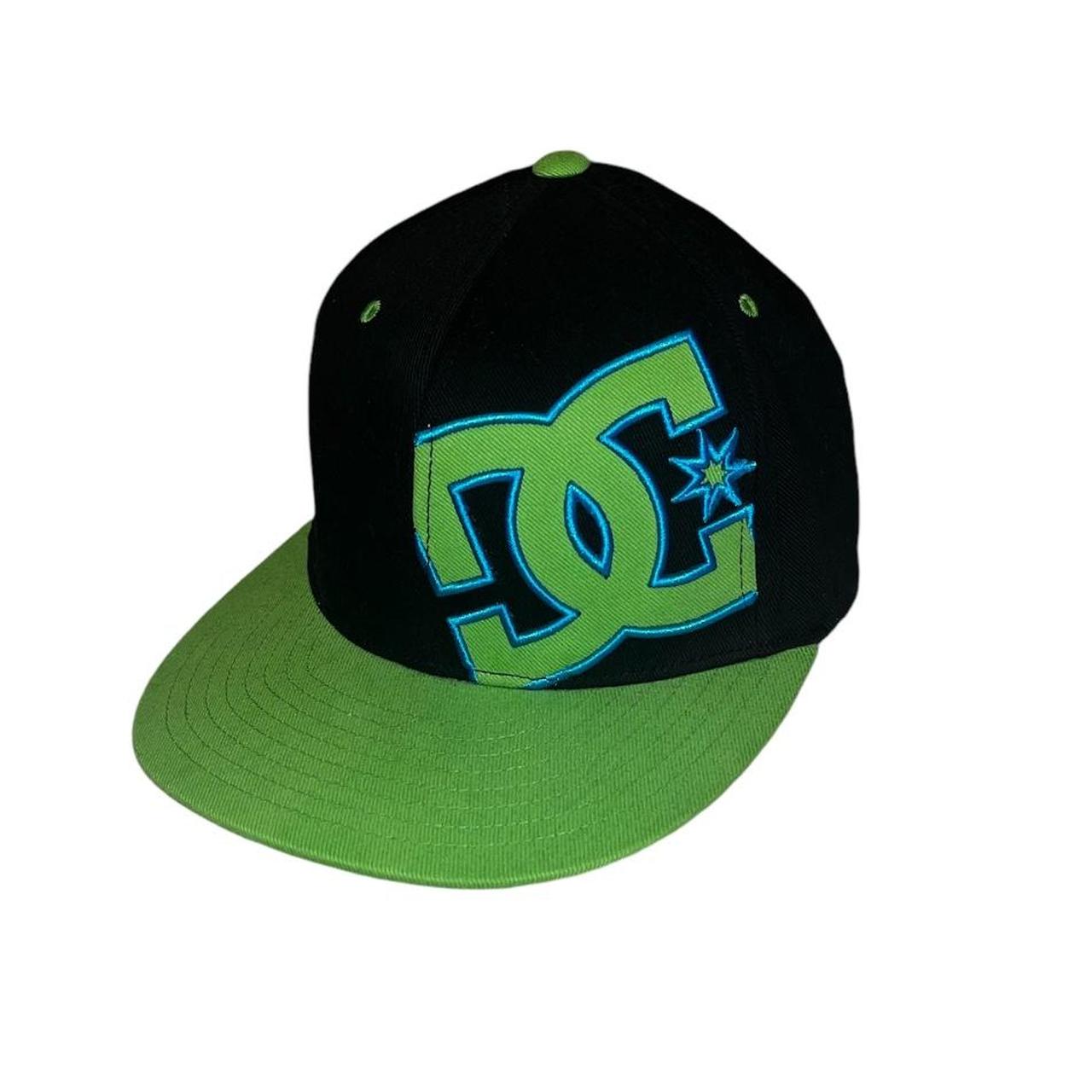 Black and green DC hat #skater #dc #2000s... - Depop