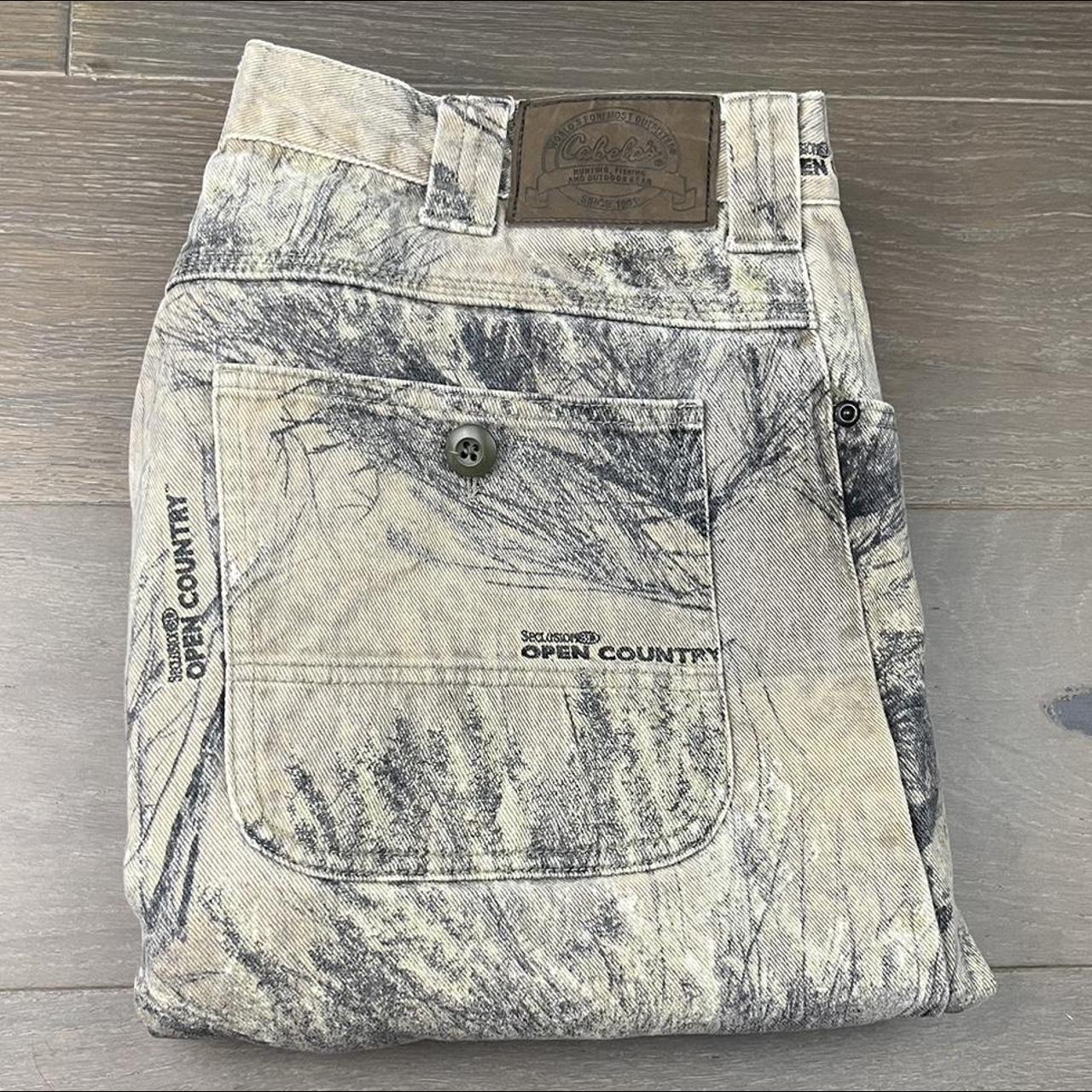 Vntg 90s Seclusion 3d Realtree Camo Cabela’s Jeans... - Depop
