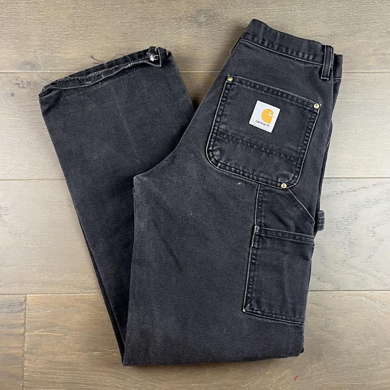 Vintage Made in Usa Carhartt Cotton Duck Double Knee... - Depop