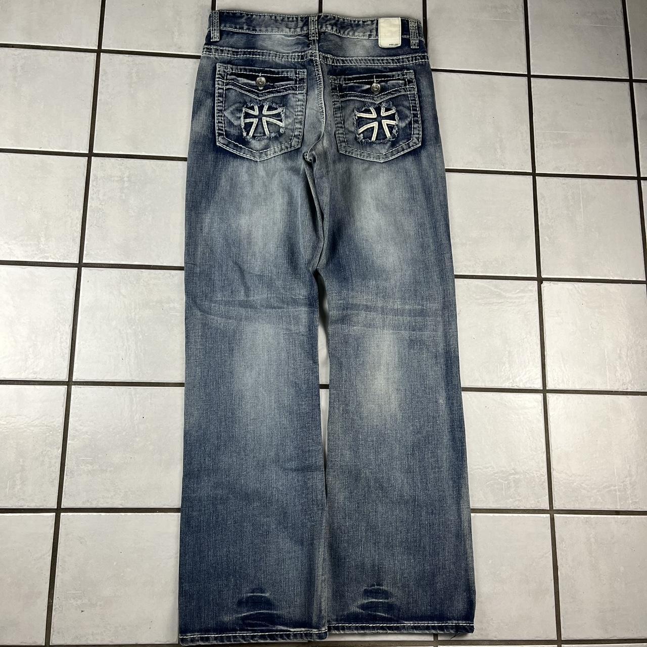 Helix Relaxed Boot Cross Pocket Jeans Size: 32x32 - Depop