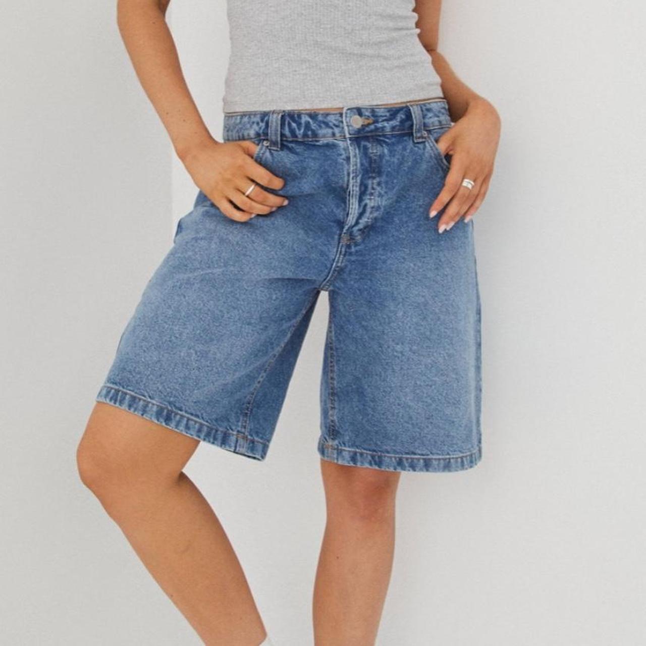 SUPRE women’s denim jorts size: 14 #trendy... - Depop