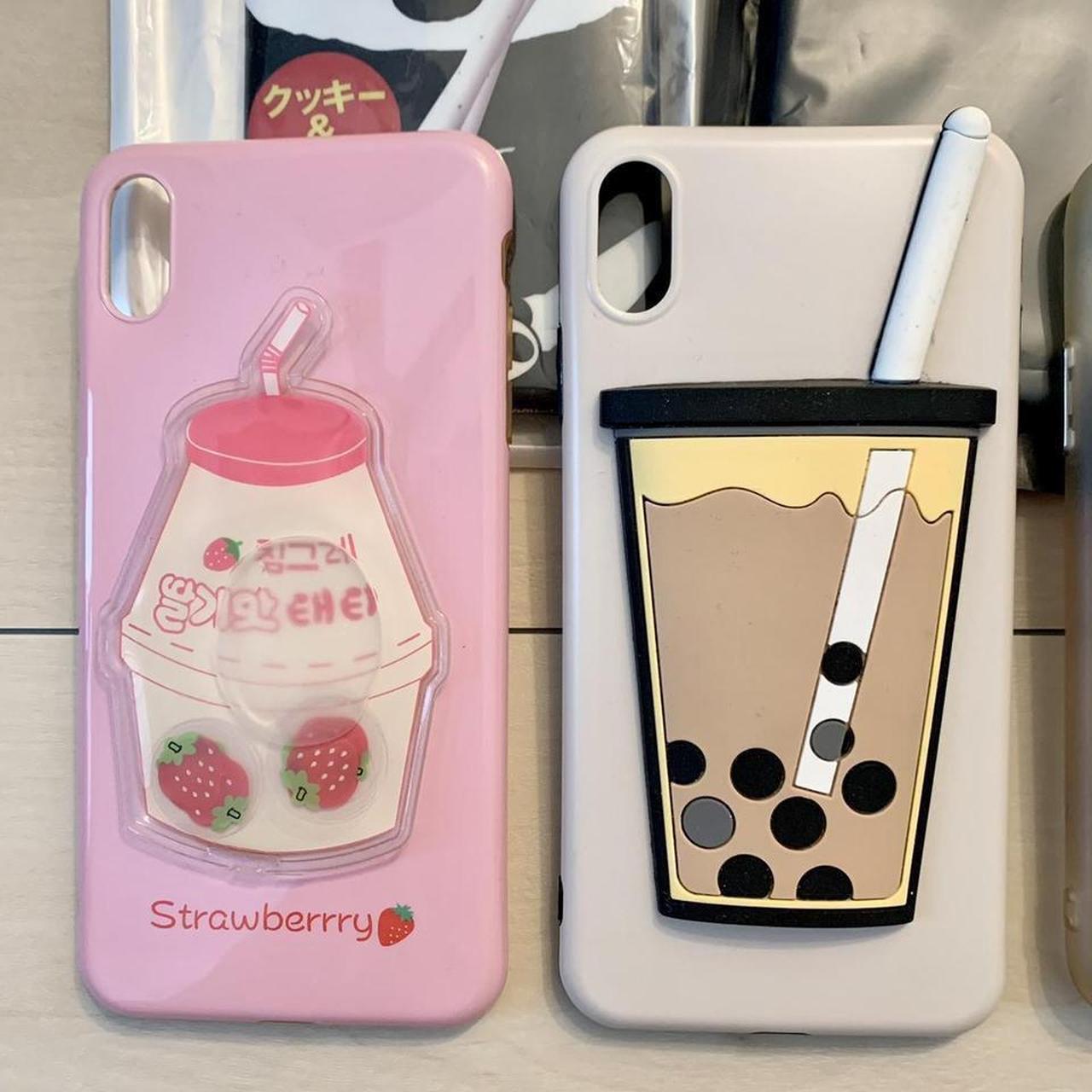Bundle of iPhone x cases cdg boba pocky sumikko... - Depop