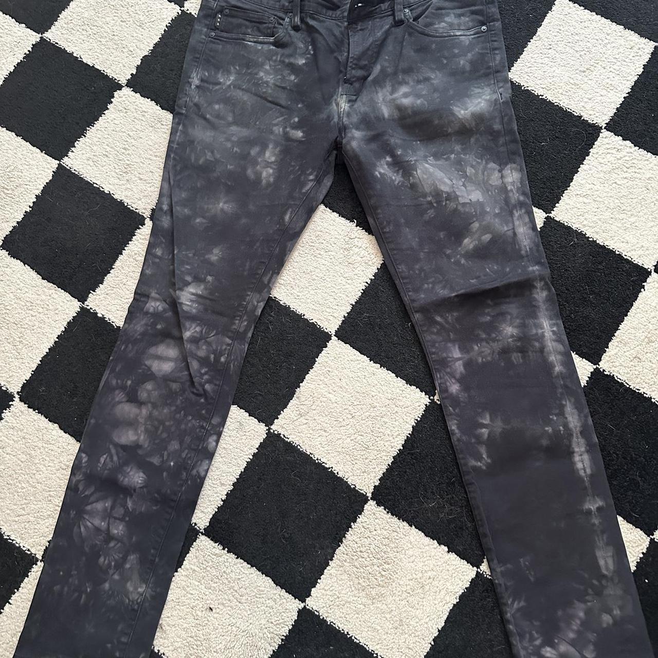 JOHN VARVATOS TYE DYE WIGHT FIT JEANS - PERFECT... - Depop