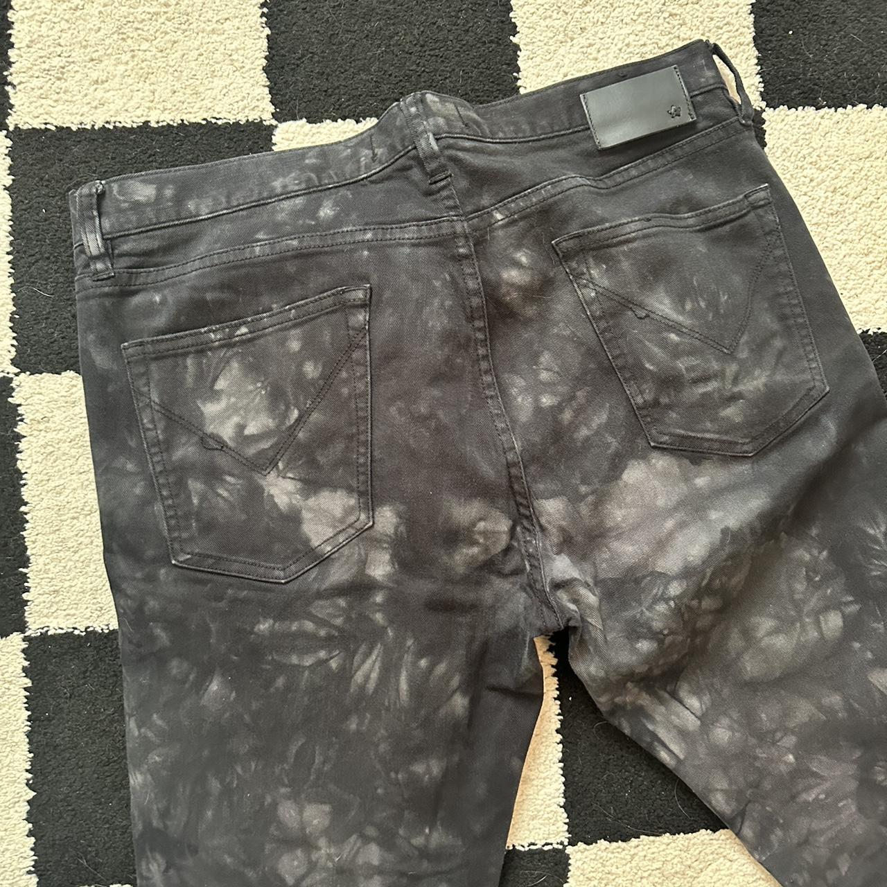 JOHN VARVATOS TYE DYE WIGHT FIT JEANS - PERFECT... - Depop
