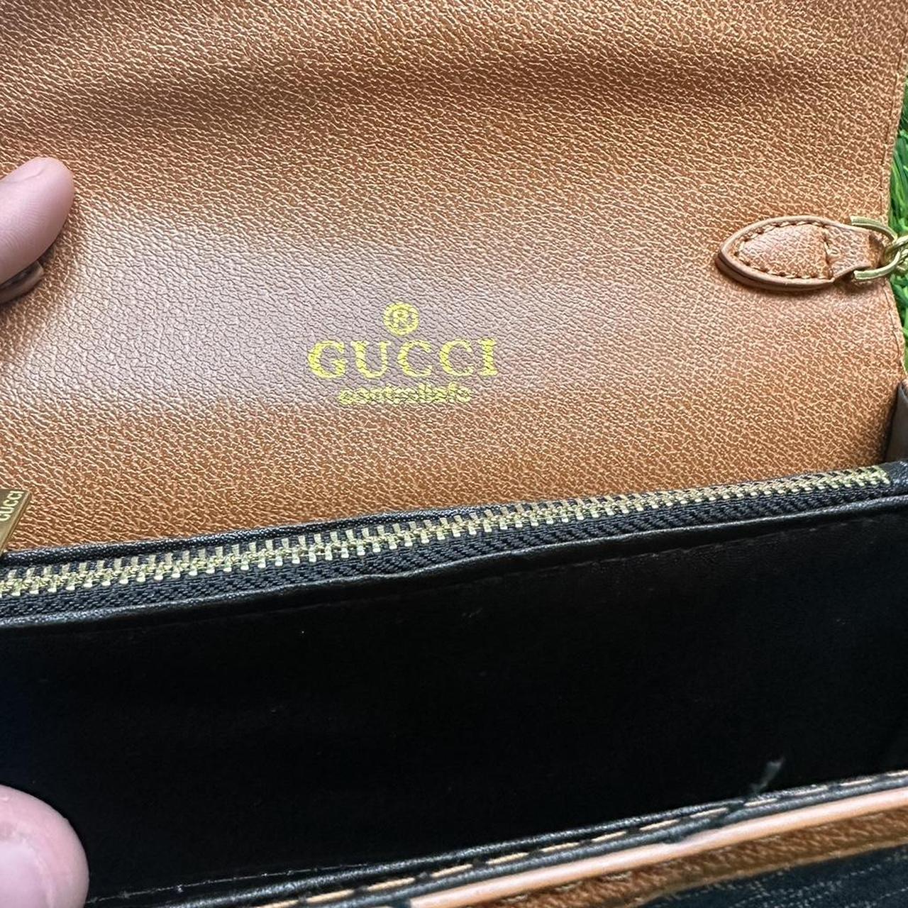 Gucci blue and red canvas and leather purse I can... | Depop