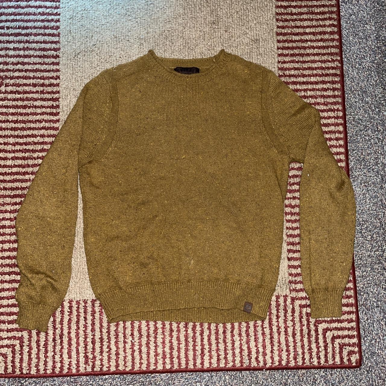 M Levitate gold yellow seawool #fall #sweater.... - Depop