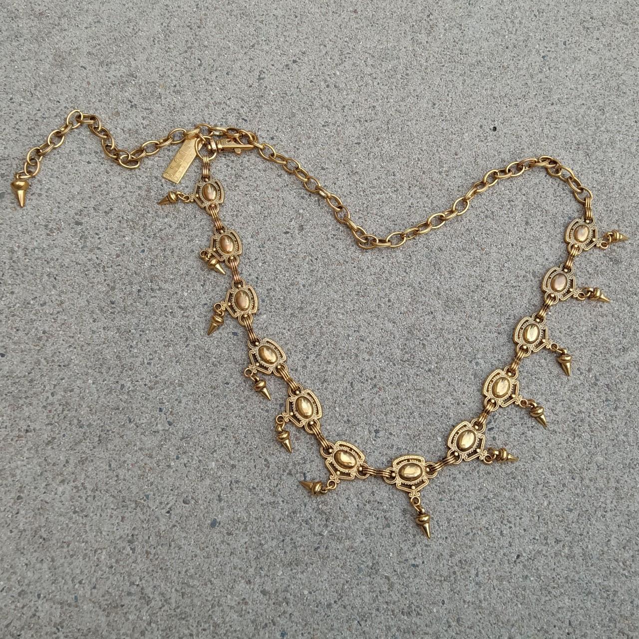 Vintage Studded Gold Link Belly Chain Waist Belt... - Depop