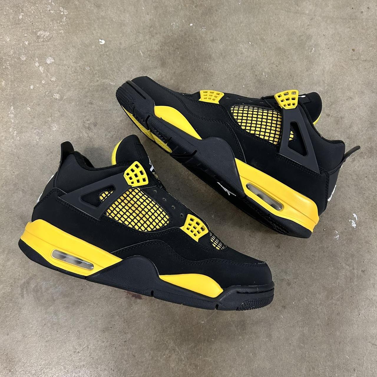 DEADSTOCK jordan 4 yellow thunder size 9.5... | Depop