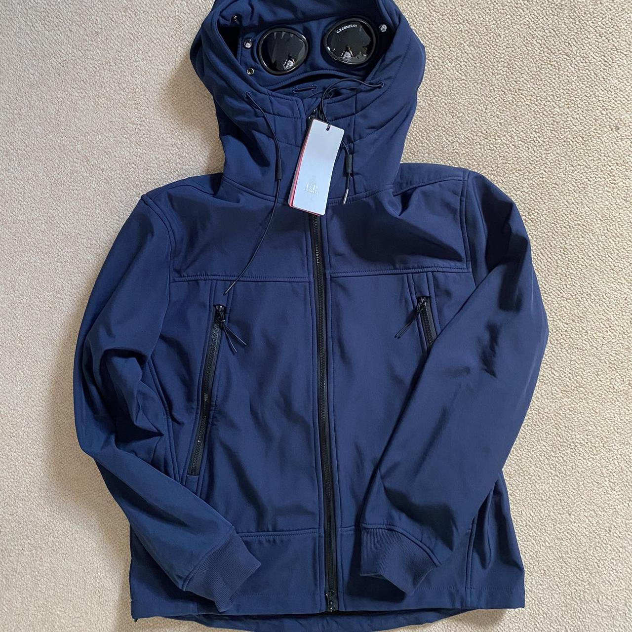 Navy blue cp company soft shell Brand new size... - Depop