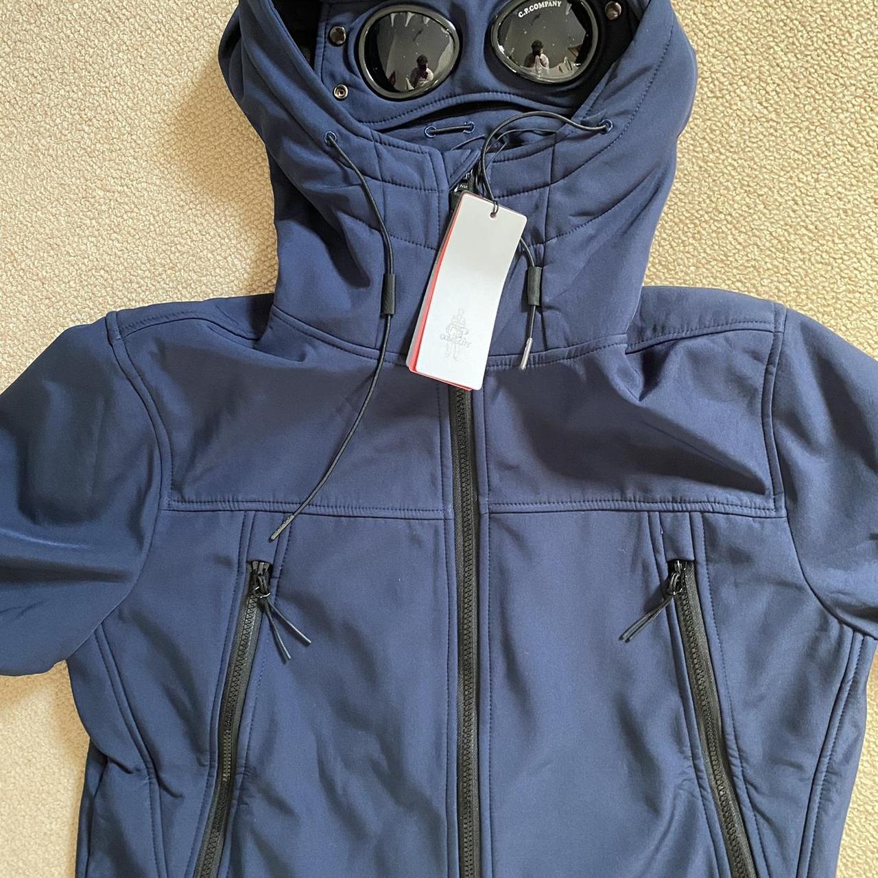 Navy blue cp company soft shell Brand new size... - Depop