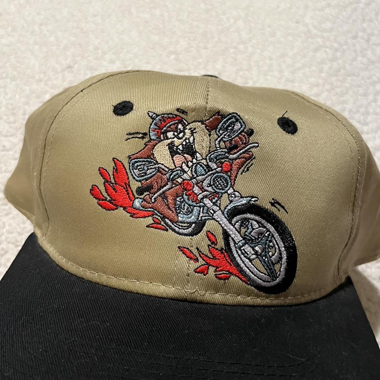 vintage 1996 tasmanian devil looney tunes snapback... - Depop
