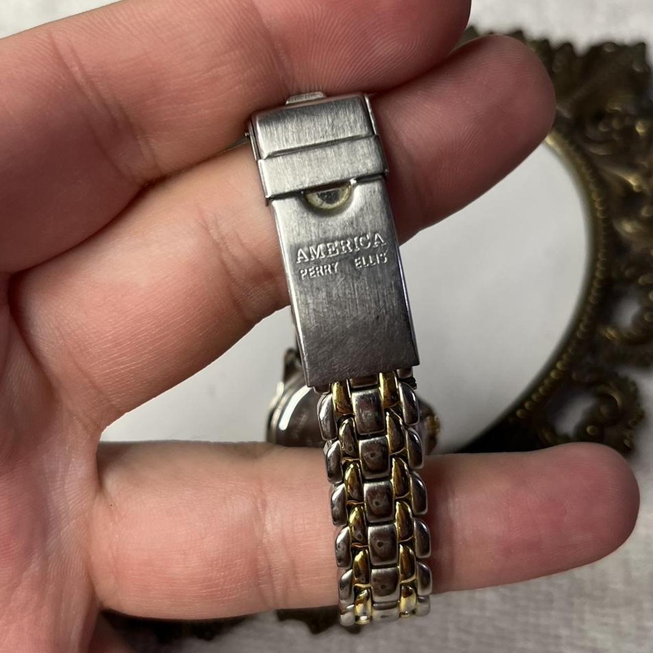the coolest mixed metal gold & silver america perry... - Depop