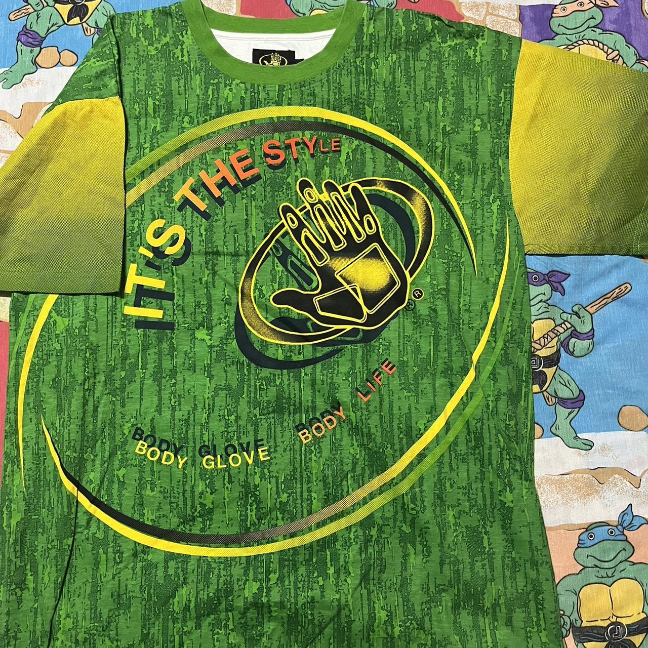 Vtg Body Glove AOP full print shirt sz L Great... - Depop