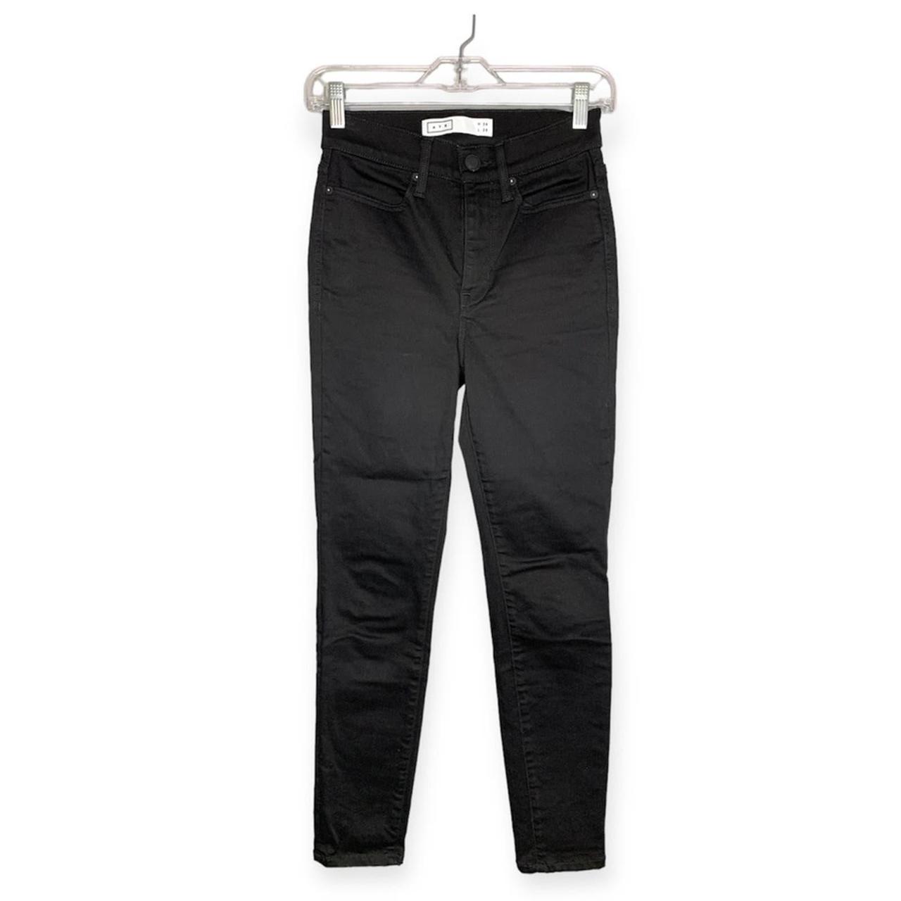 AYR The Hi-Rise Skinny jeans in black women's size... - Depop
