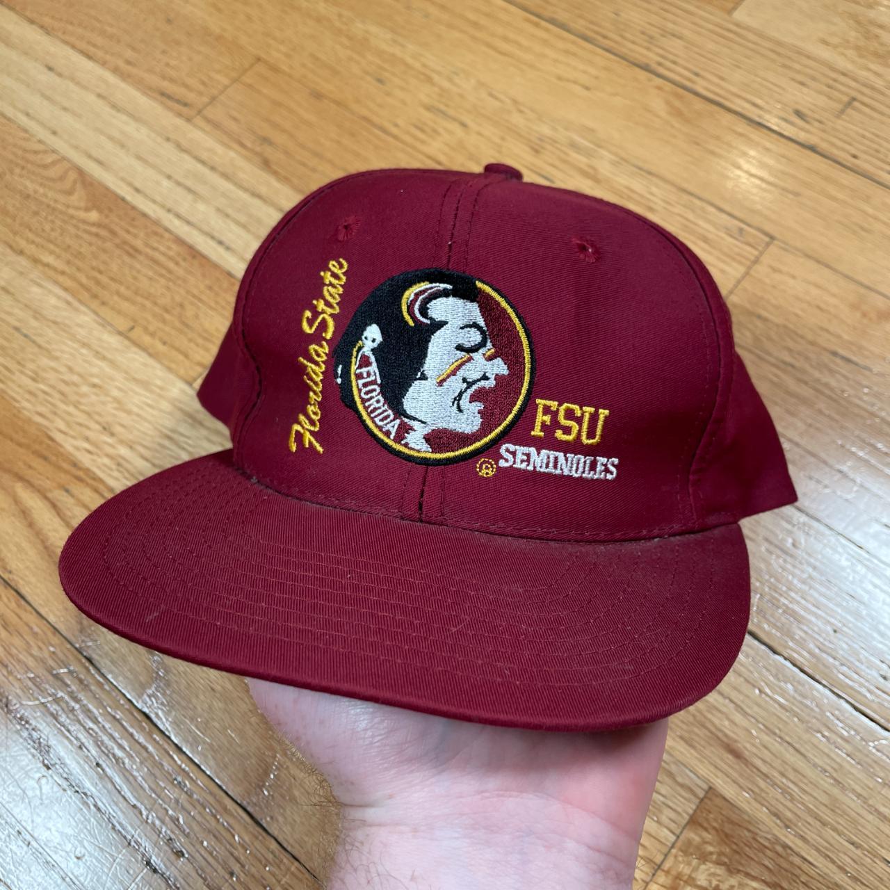 Vintage 90s Florida State Seminoles Snapback Hat - Depop
