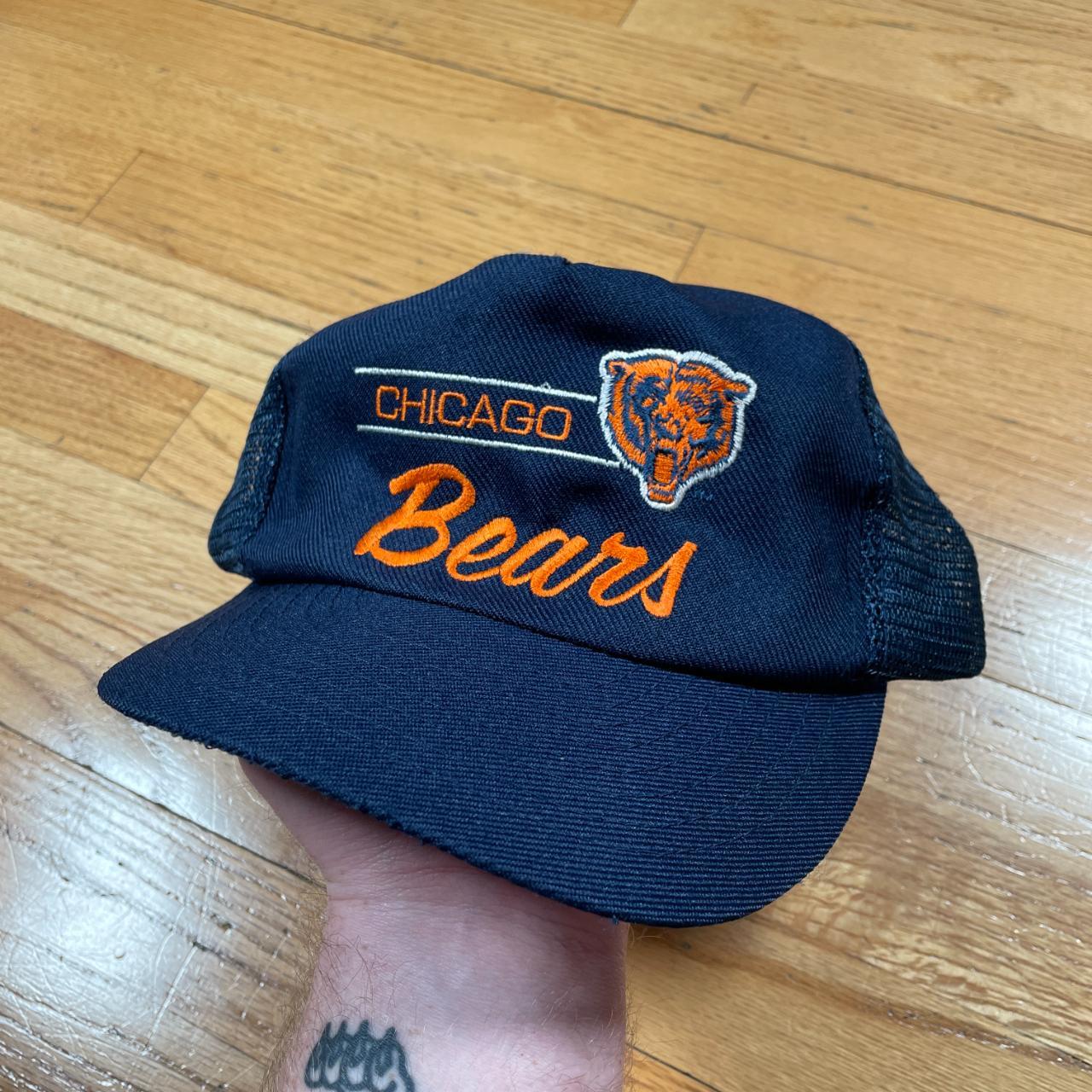 Vintage 90s Chicago Bears Mesh Trucker Snapback - Depop