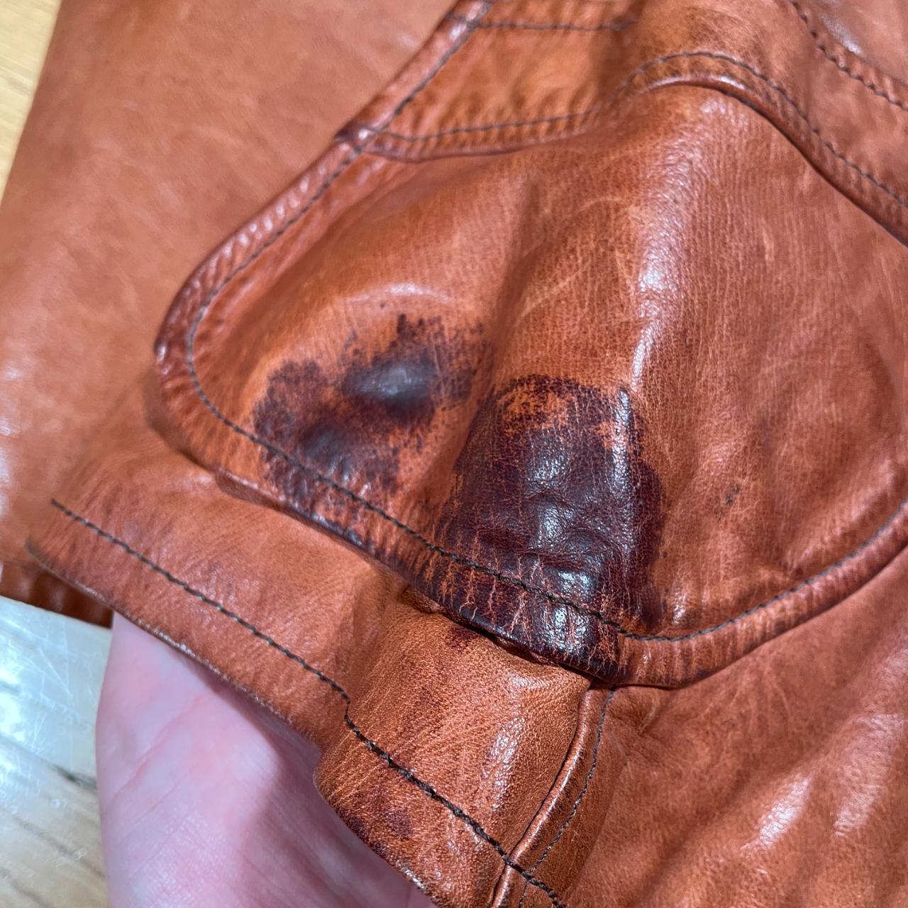 Vintage 70s The Leather Bench Leather Jacket Top... - Depop