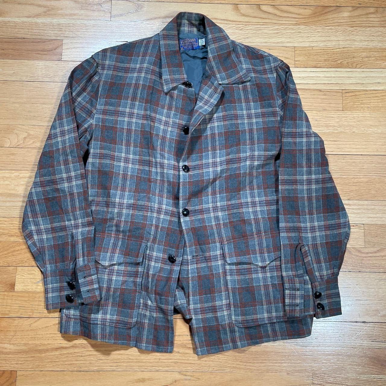 Vintage 70s Pendleton Wool Plaid Overshirt Chore... - Depop