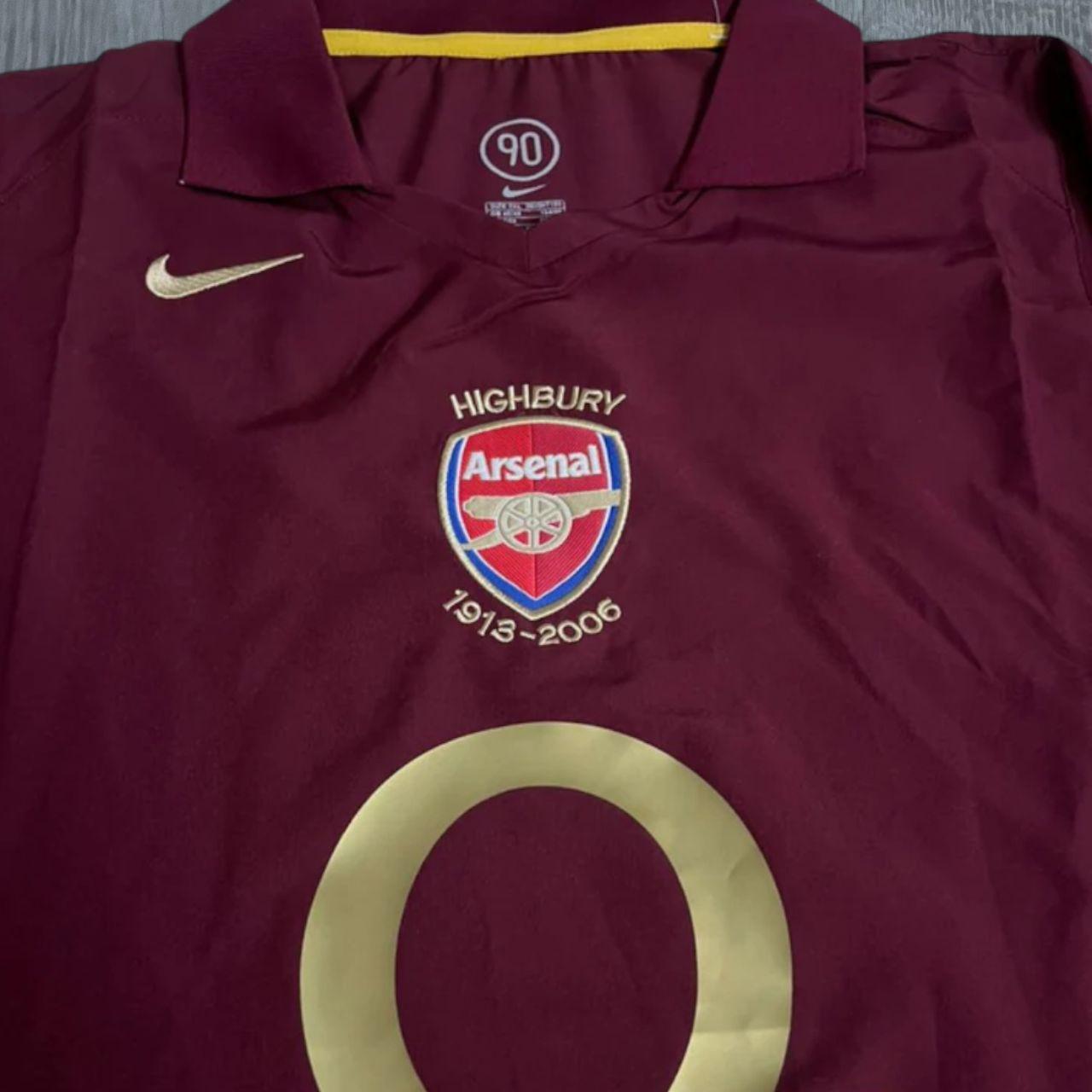 Thierry Henry Arsenal number 14 retro football... | Depop