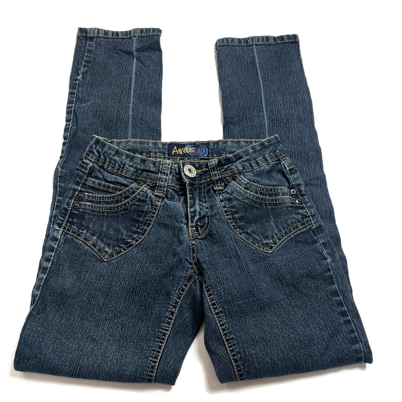 Y2k angles dark wash jeans No flaws just like new!... - Depop