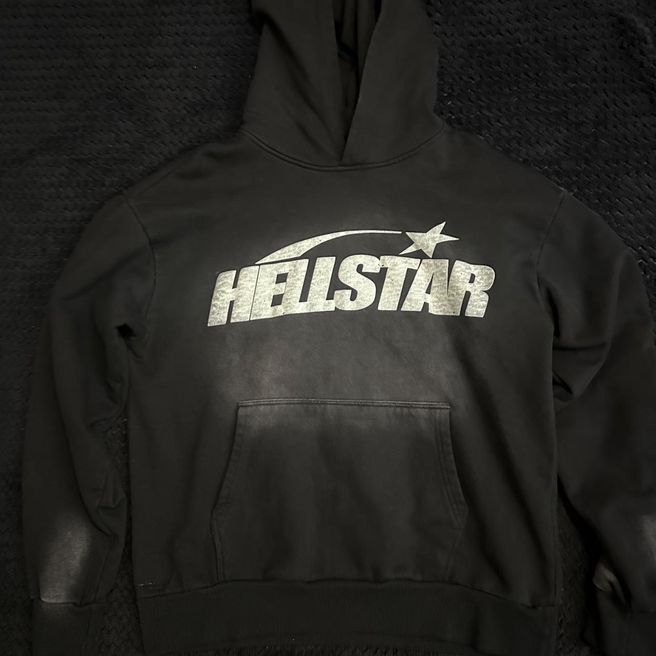 Black Hellstar uniform hoodie size small good... - Depop