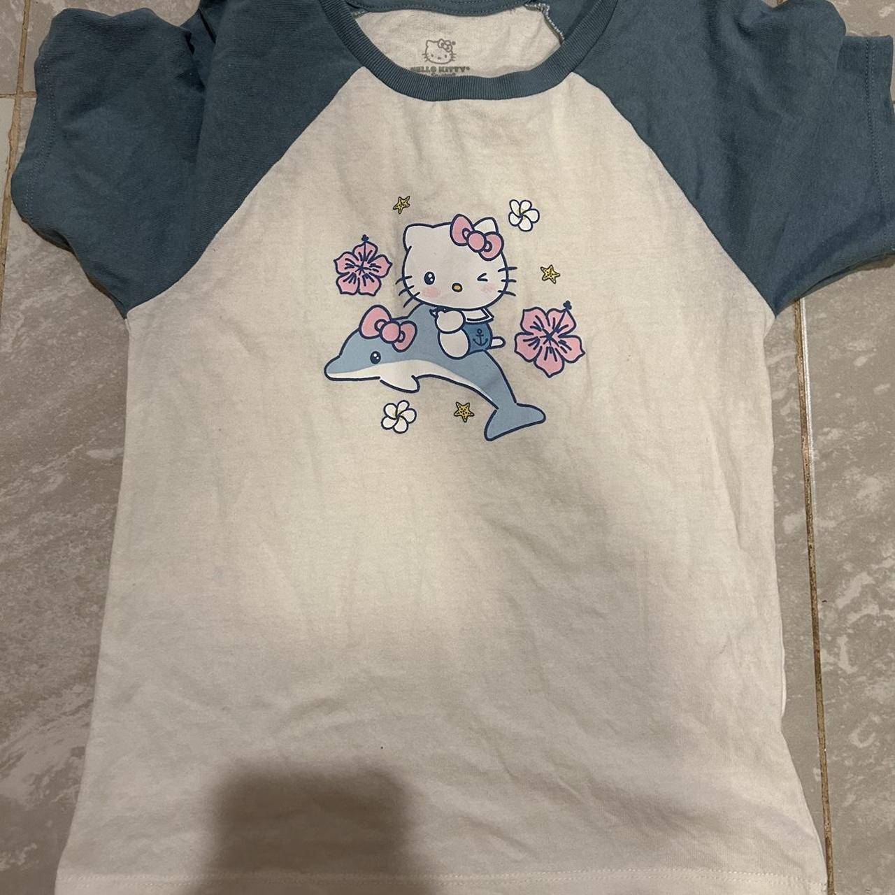sanrio hello kitty shirt size: medium never... - Depop