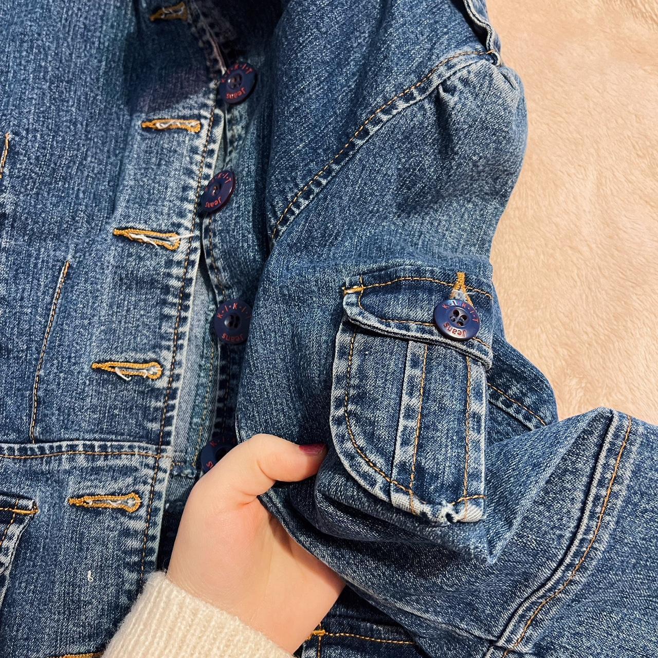 JEAN JACKET form fitting, shorter, cutest little... - Depop